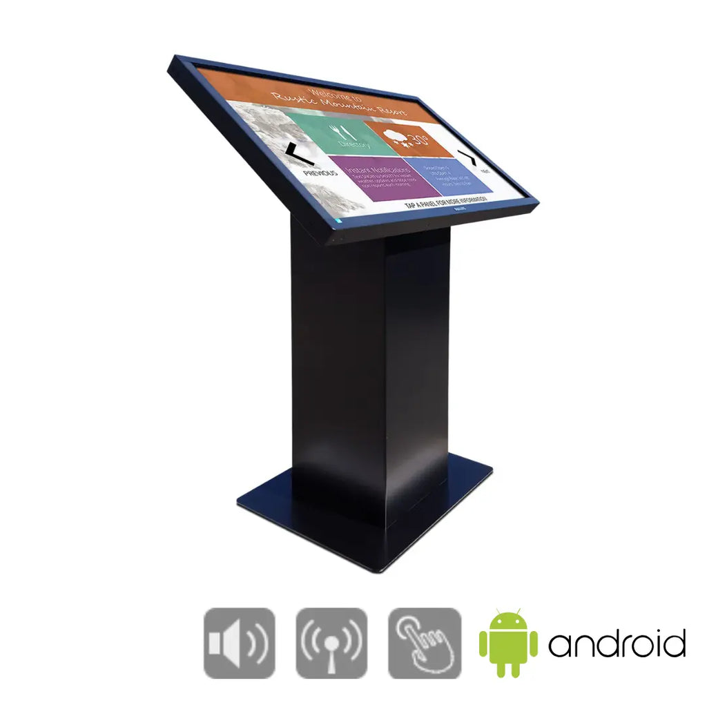 Kiosksystem Pult mit Touch Display 43-65 Zoll | Digitaler Kiosk
